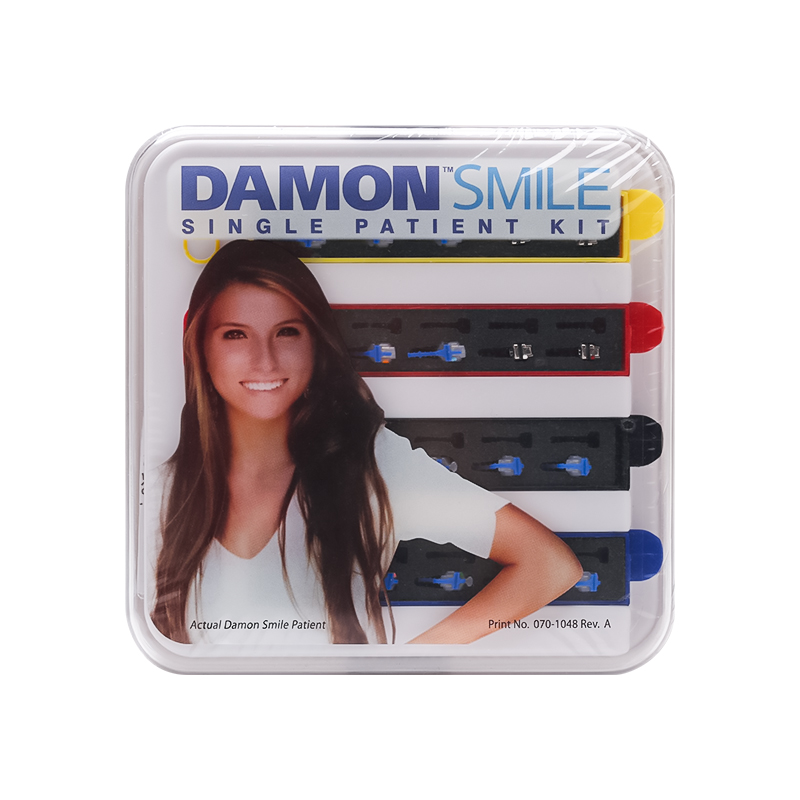 奥美科/ORMCO Damon Clear 陶瓷自锁托槽 标准转矩/低转轴 1套/盒 740-1507（标准转矩,5-5,上颌3带钩）-牙医帮